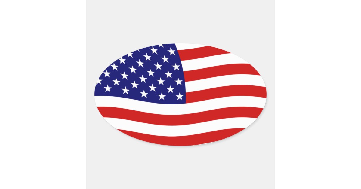 United States of America Flag Sticker | Zazzle