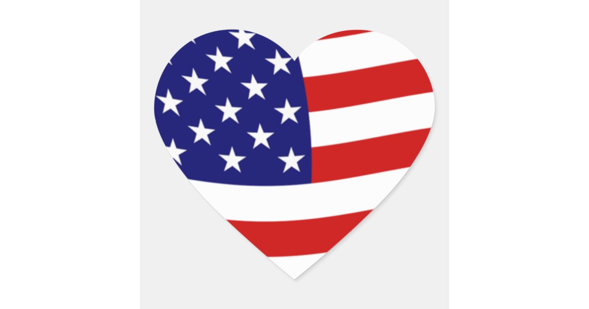 United States of America Flag Sticker | Zazzle