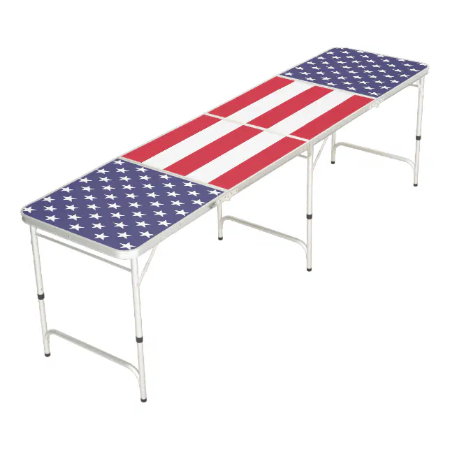 United States of America Patriotic Beer Pong Table | Zazzle