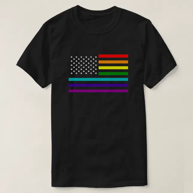 UNITED STATES OF EQUALITY RAINBOW FLAG T-Shirt | Zazzle