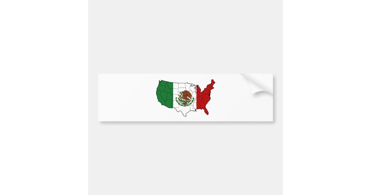 United States of Mexico Bumper Sticker | Zazzle