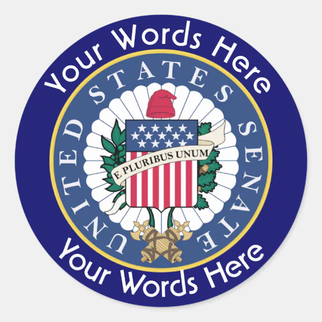 United States Senate Custom Sticker | Zazzle