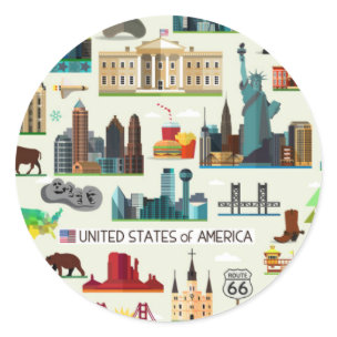 United States Symbols Pattern Fabric | Zazzle