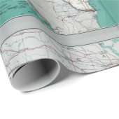 United States USA Road Map Decorative Roll Wrapping Paper | Zazzle