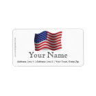 United States Waving Flag Label | Zazzle.com