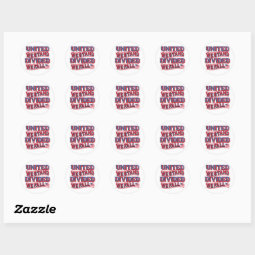 United We Stand, Divided We Fall Stickers | Zazzle