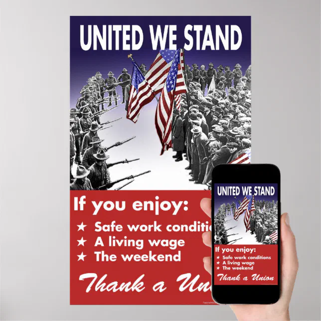 United We Stand -- Pro-Union Poster | Zazzle