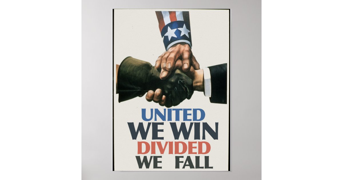United We Win Unions Poster | Zazzle