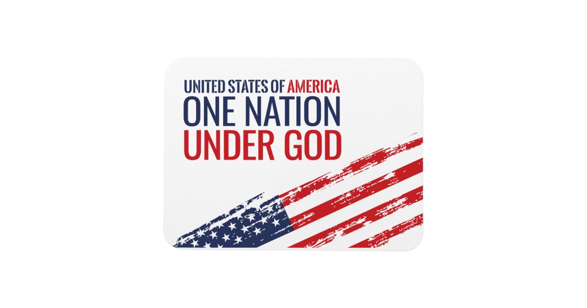 Unites States One Nation Under God Sign Magnet | Zazzle