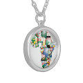 Unity in Diversity: Africa's Flags Collection Silver Plated Necklace ...