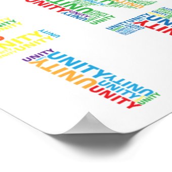 Unity in Diversity Colorful poster | Zazzle
