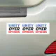 Unity over Division - red, white, blue Bumper Sticker | Zazzle