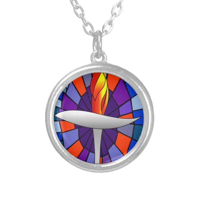 Unity Temple Chalice Products Silver Plated Necklace | Zazzle