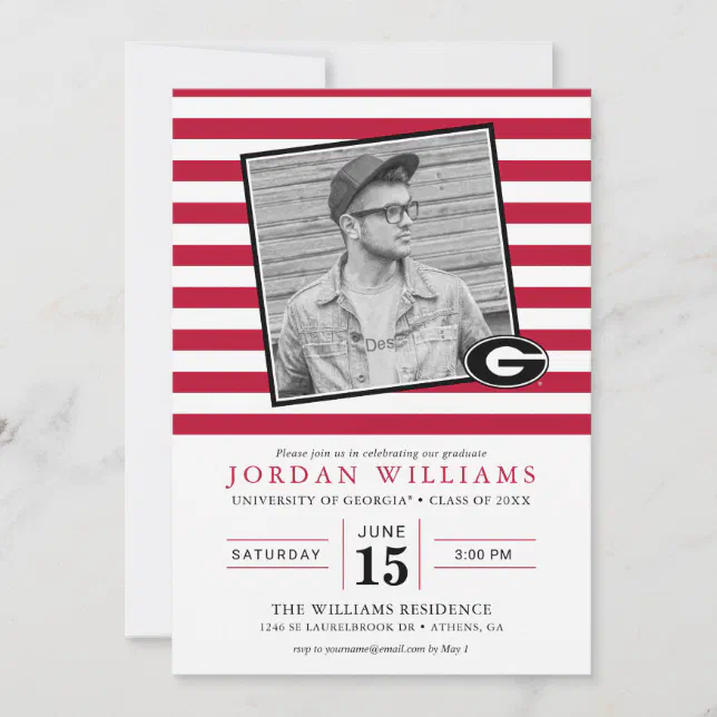 Univeristy of Georgia Graduation Announcement | Zazzle