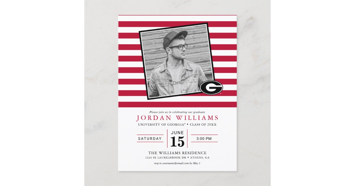 Univeristy of Georgia Graduation Announcement | Zazzle