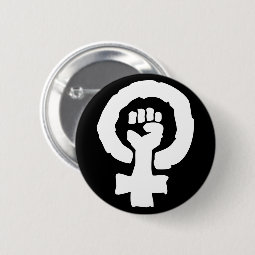 Universal Female symbol Solidarity hand Pinback Button | Zazzle
