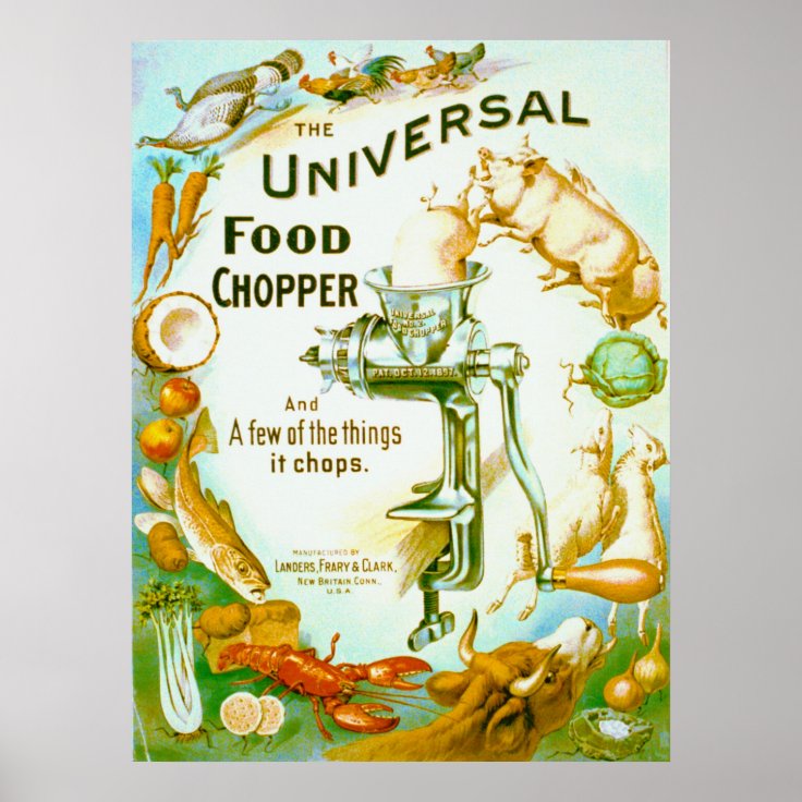 Universal Food Chopper 1897 Poster | Zazzle