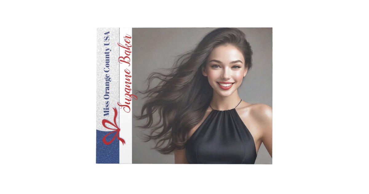 Universal Royal Glitter Custom Notepad | Zazzle