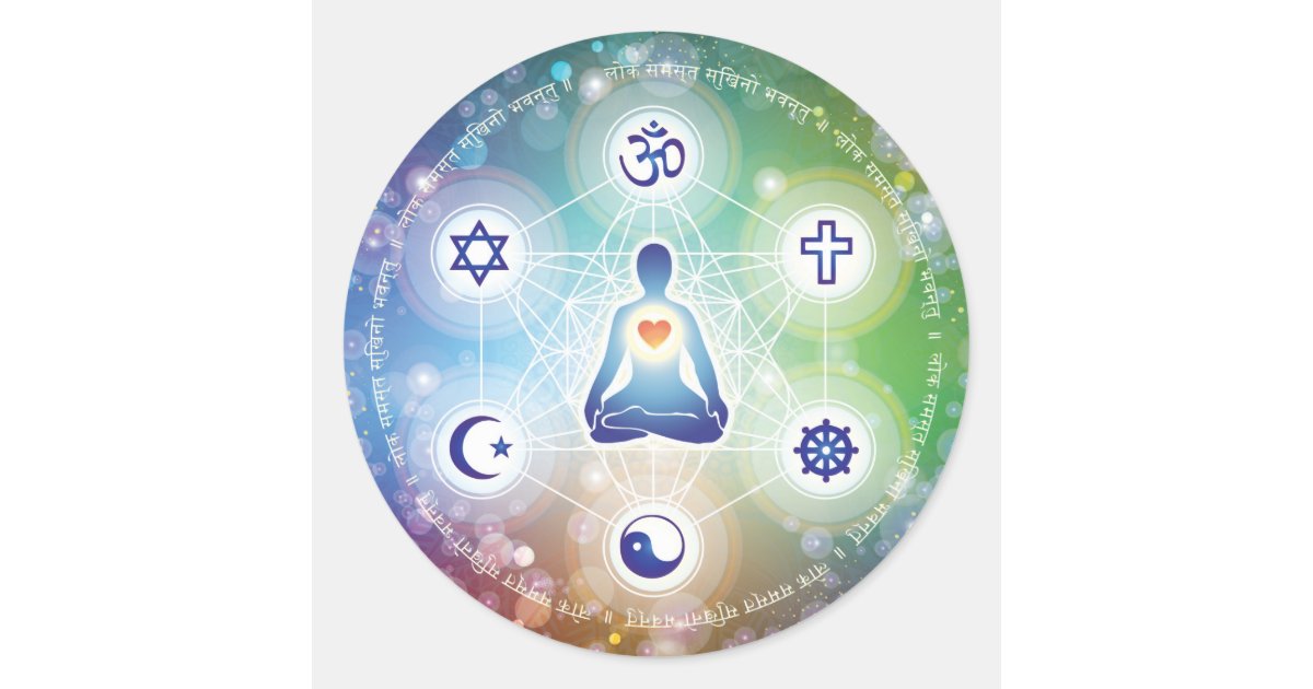 Universal Union - May All be Happy Classic Round Sticker | Zazzle