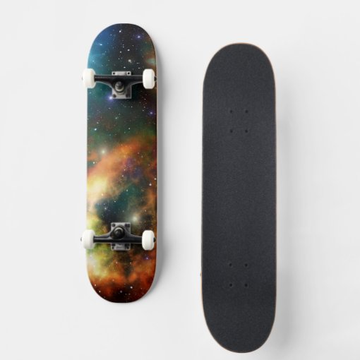 Universe Milky Way Night Sky with Stars Skateboard | Zazzle