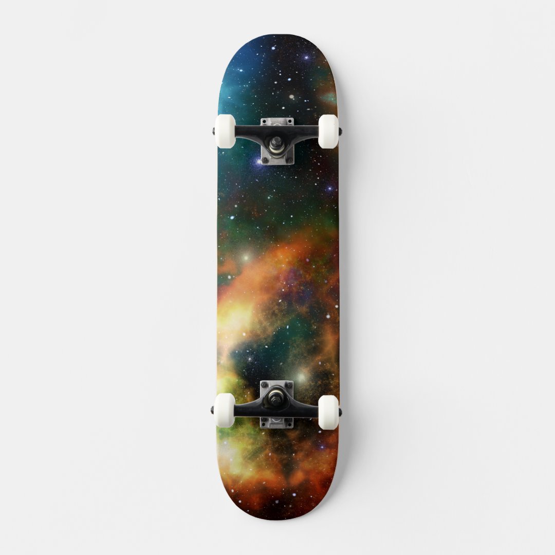 Universe Milky Way Night Sky with Stars Skateboard | Zazzle