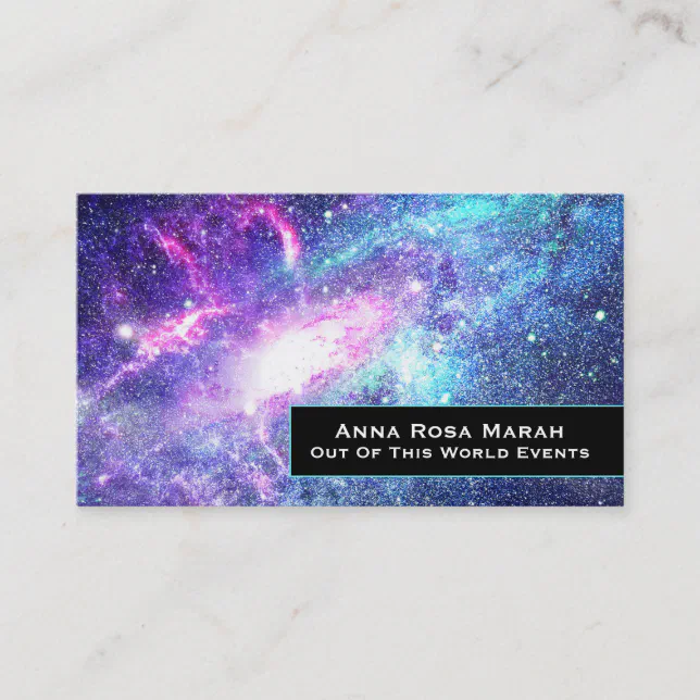 Universe Nebula Cosmos Galaxy Stars Business Card | Zazzle
