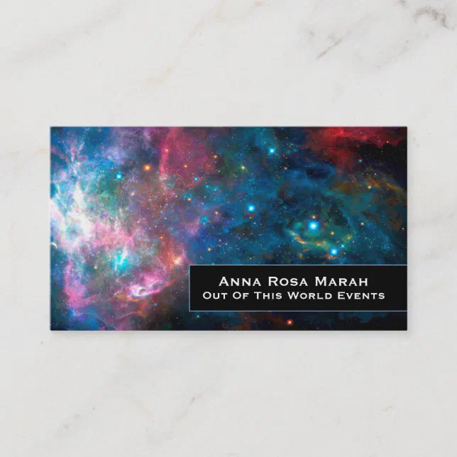 Universe Nebula Cosmos Stars Galaxy Business Card | Zazzle