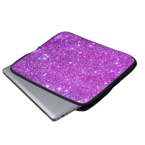 Universe Stars Pink Glitter Sparkles Laptop Case 1 | Zazzle