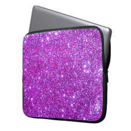 Universe Stars Pink Glitter Sparkles Laptop Case 1 | Zazzle