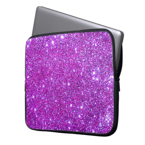 Universe Stars Pink Glitter Sparkles Laptop Case 1 | Zazzle