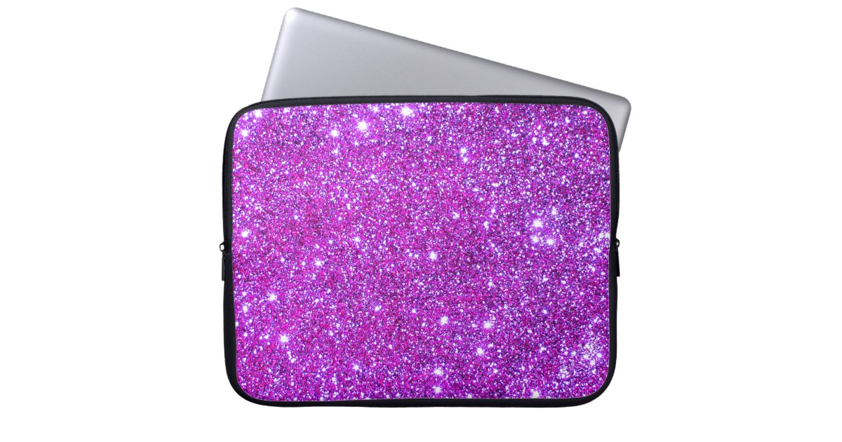 Universe Stars Pink Glitter Sparkles Laptop Case 1 | Zazzle