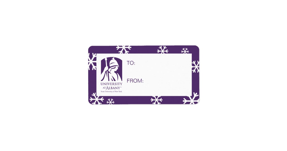 University at Albany Iconic Logo Label | Zazzle