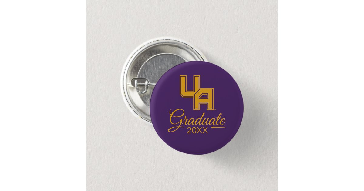 University at Albany Initials Logo Button | Zazzle