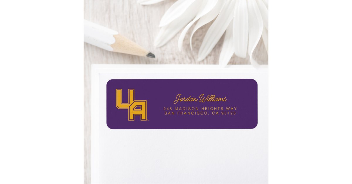 University at Albany Initials Logo Label | Zazzle