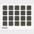 University Graduation Bachelors Degree Funny Grad Square Sticker | Zazzle