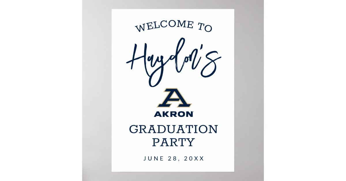 University of Akron | A Akron Poster | Zazzle
