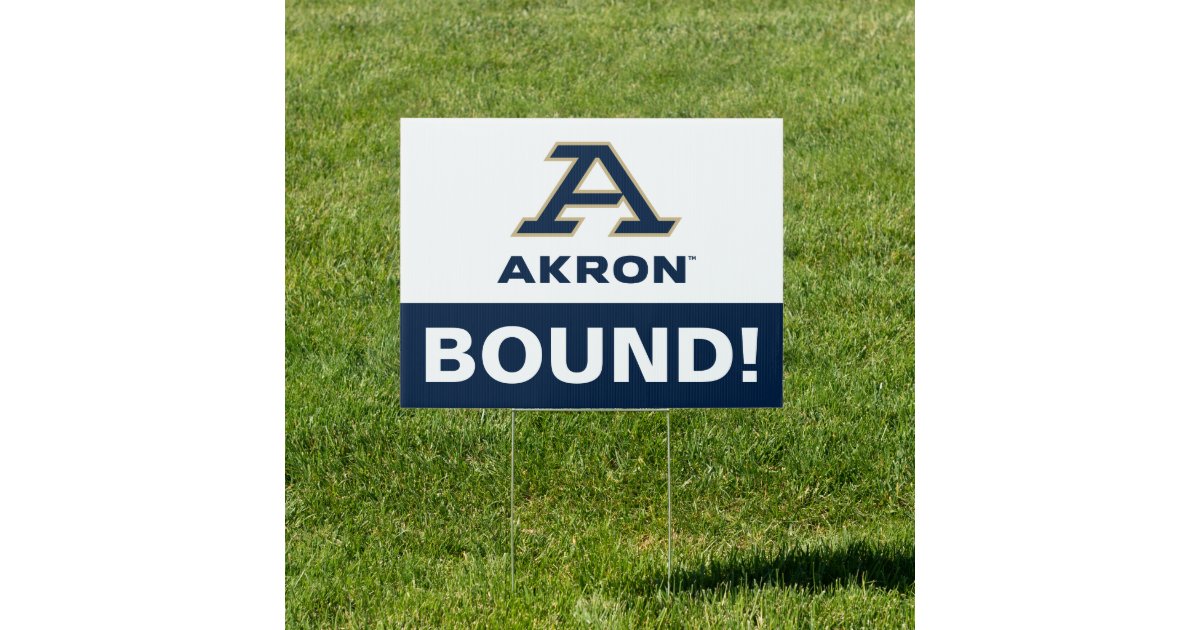 University of Akron | A Akron Sign | Zazzle