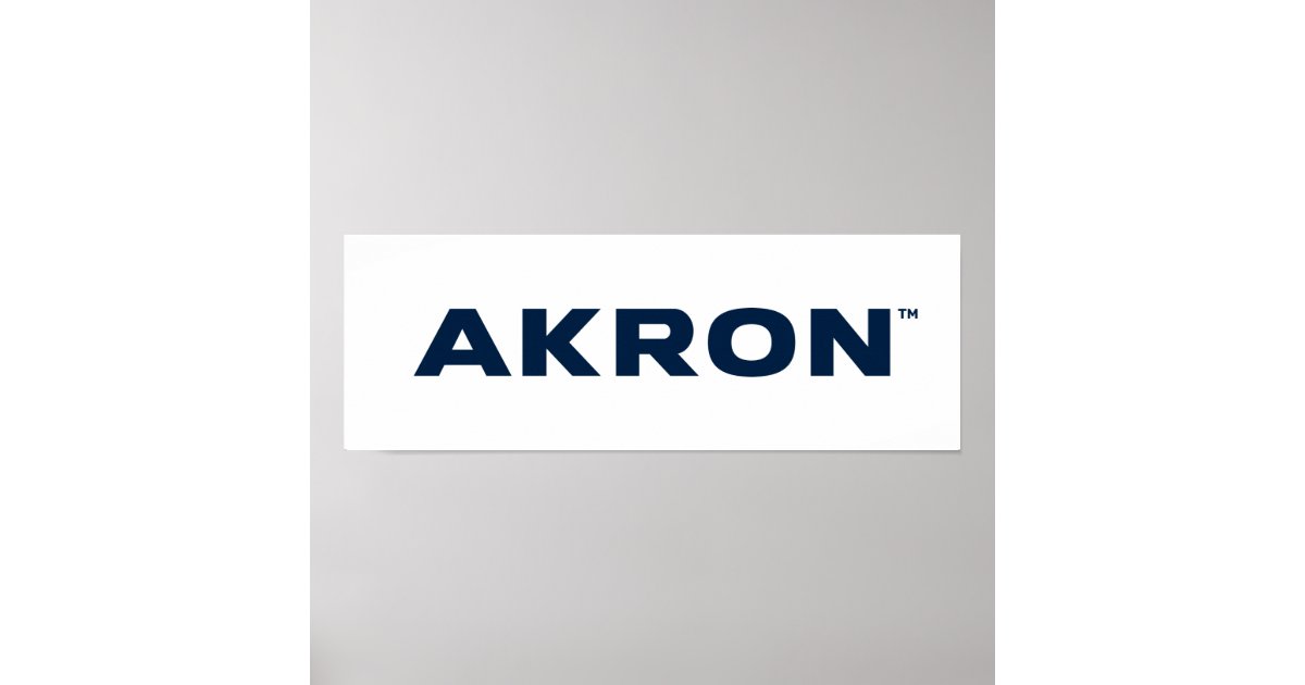 University of Akron | Akron Poster | Zazzle
