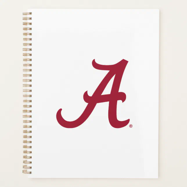 University of Alabama Crimson Tide Script A Logo Planner | Zazzle