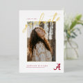 University of Alabama Graduation Foil Invitation | Zazzle