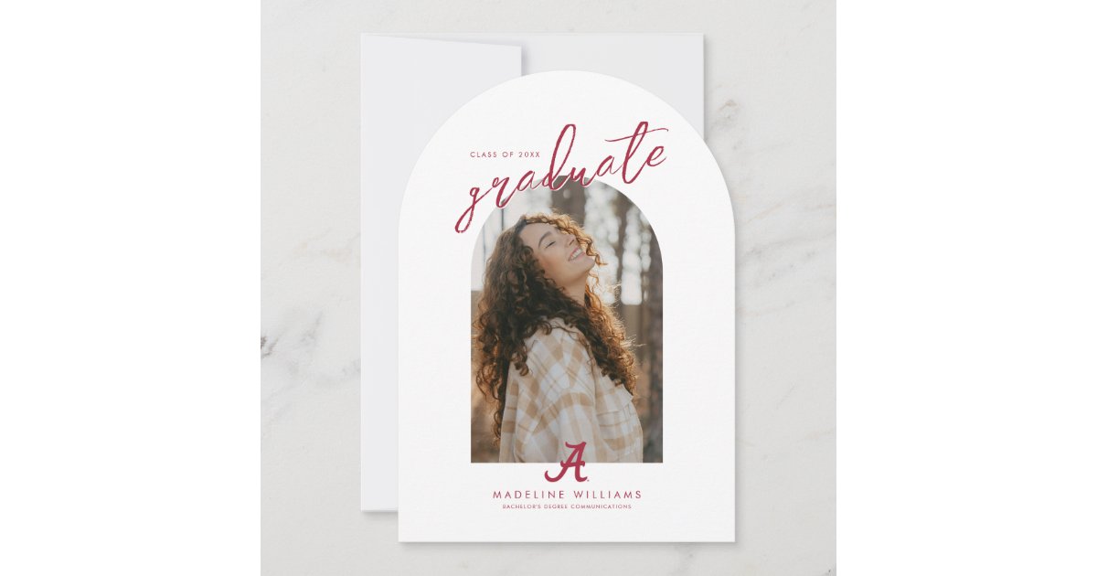 University of Alabama Graduation Invitation | Zazzle