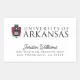 University of Arkansas Official Logo Rectangular Sticker | Zazzle