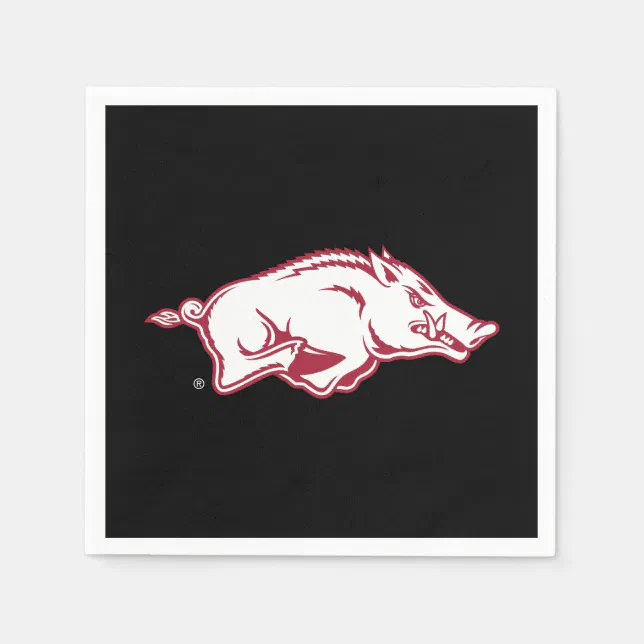 University of Arkansas Razorbacks Logo Napkins | Zazzle