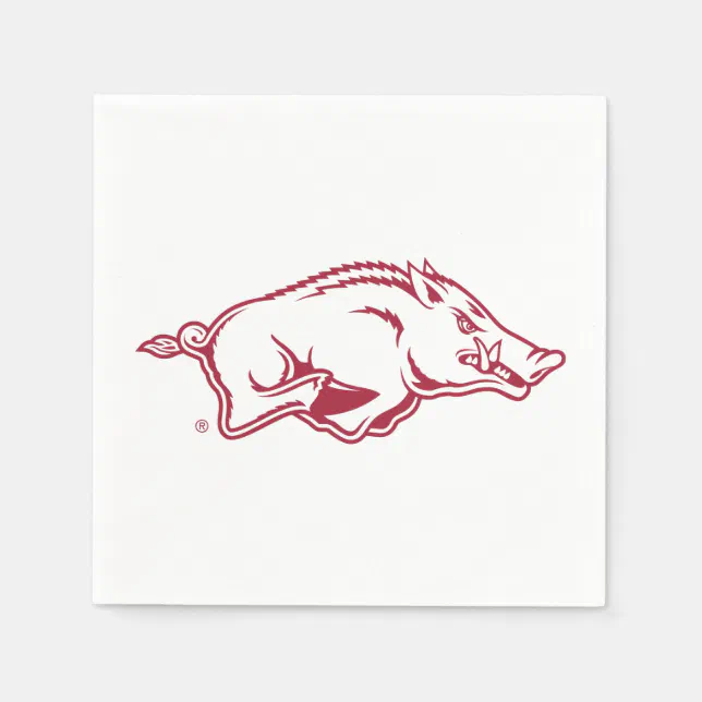 University of Arkansas Razorbacks Logo Napkins | Zazzle