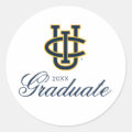 University of California, Irvine Logo Classic Round Sticker | Zazzle