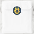 University of California, Irvine Logo Classic Round Sticker | Zazzle