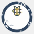 University of California, Irvine Logo Classic Round Sticker | Zazzle