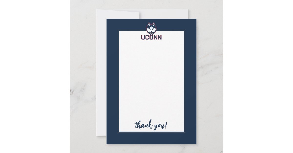 University of Connecticut | Huskies Thank You Card | Zazzle