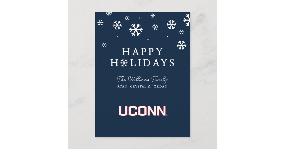 University of Connecticut | UCONN Holiday Postcard | Zazzle