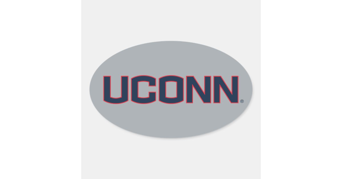 University of Connecticut | UCONN Oval Sticker | Zazzle